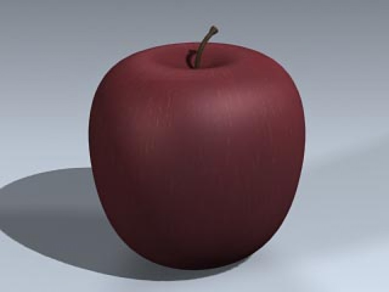 Apple 3d Model by Mesh Factory