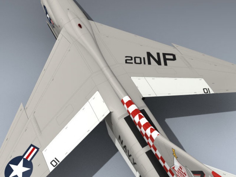 F 8j Crusader Vf 24 Co 3d Model By Mesh Factory