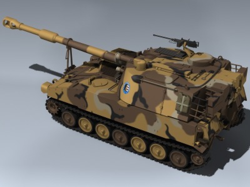 M109A2 (ANG) 3d Model by Mesh Factory
