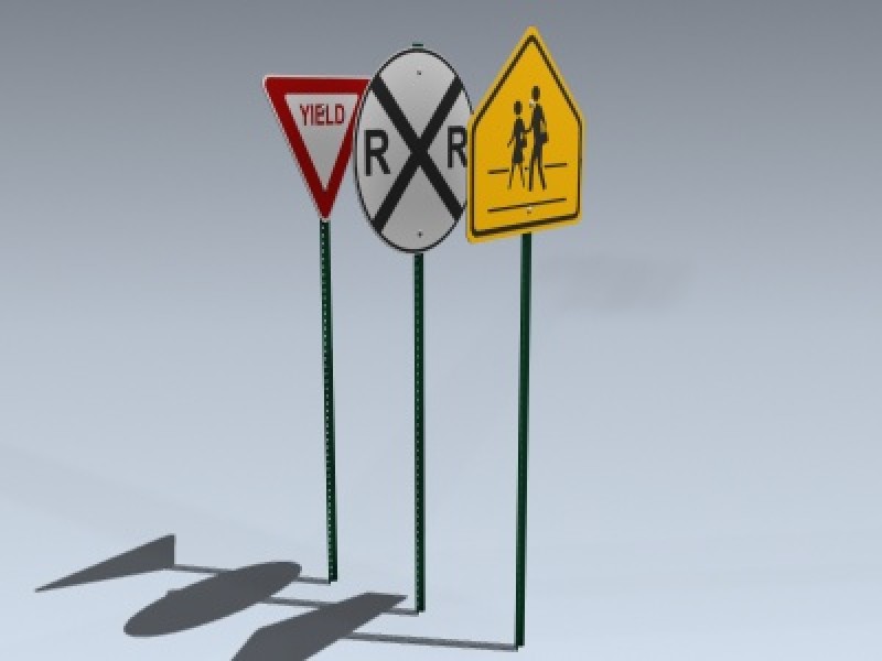 Signs Series #2 3d Model by Mesh Factory