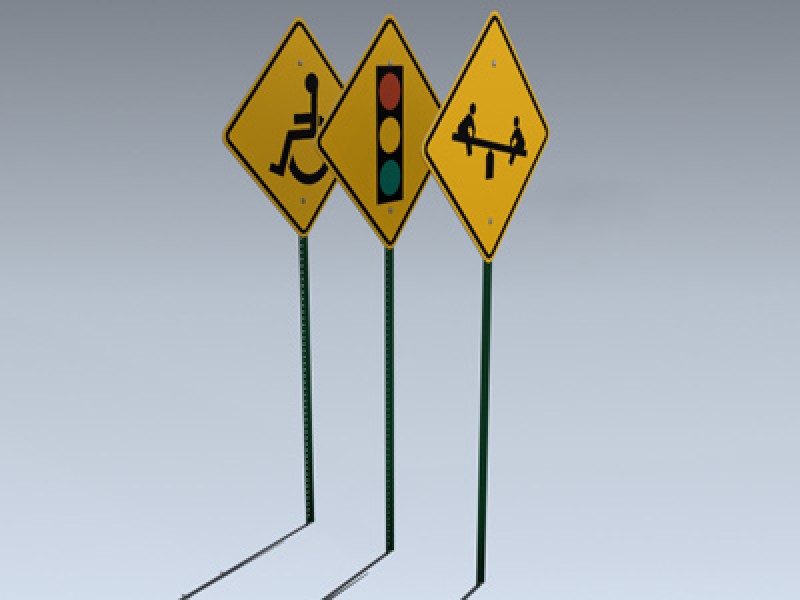 Signs Series #8 3d Model by Mesh Factory
